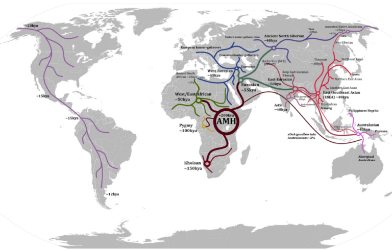 The history of human migration explained for kids - with questions